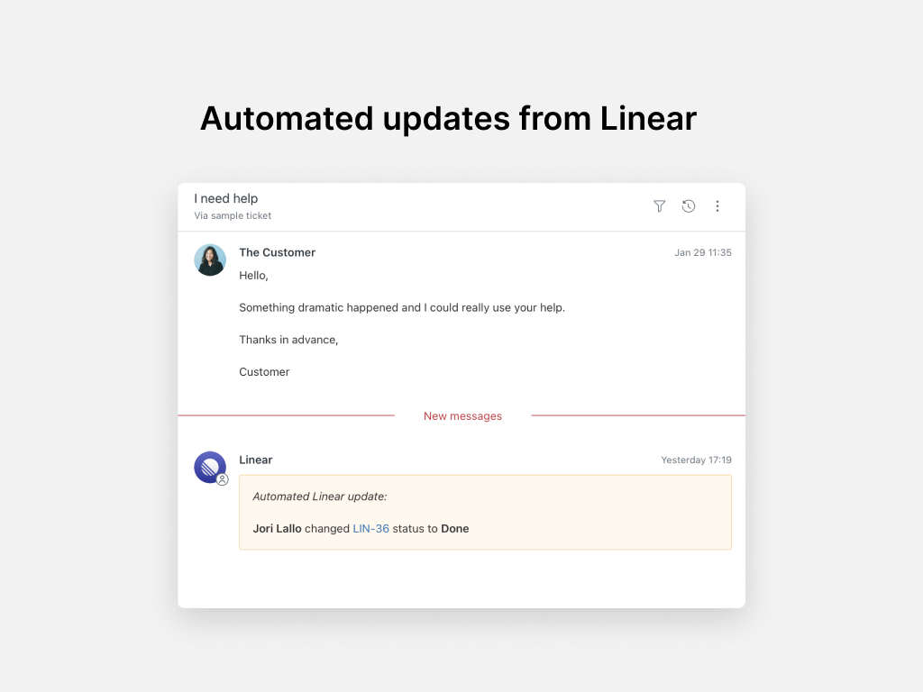 Linear App Integration with Zendesk Support